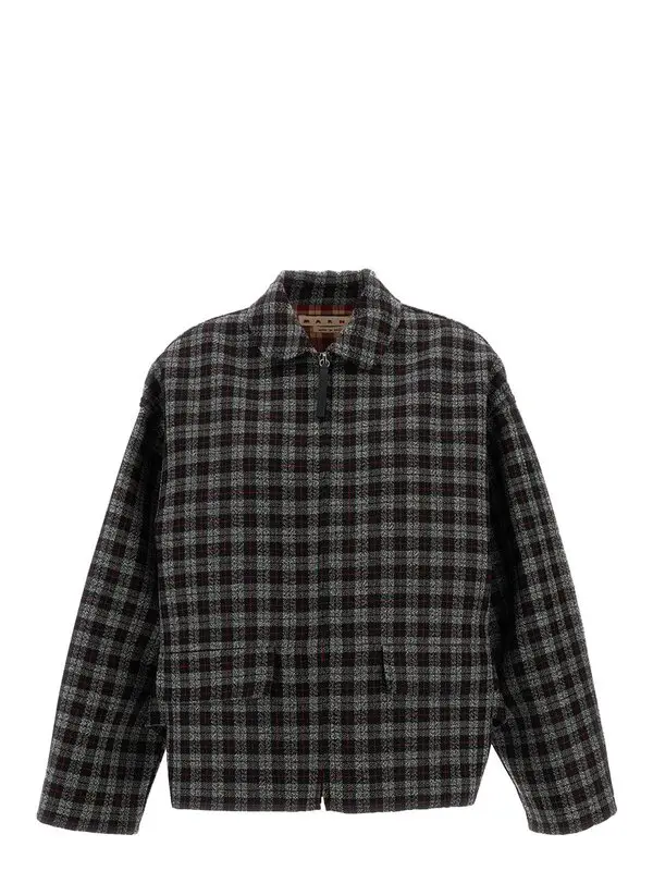 Marni Check Wool Jacket - Multicolor