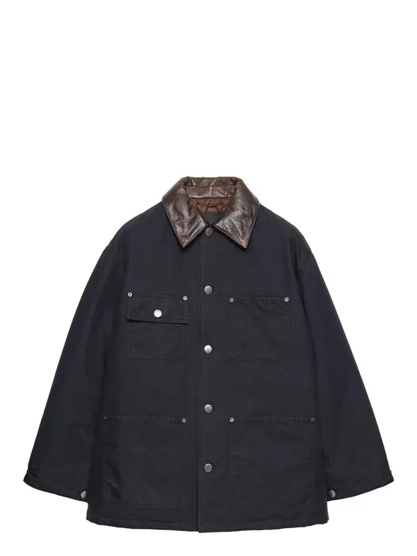 Prada Medium-weight Technical Cotton Down Jacket - Black