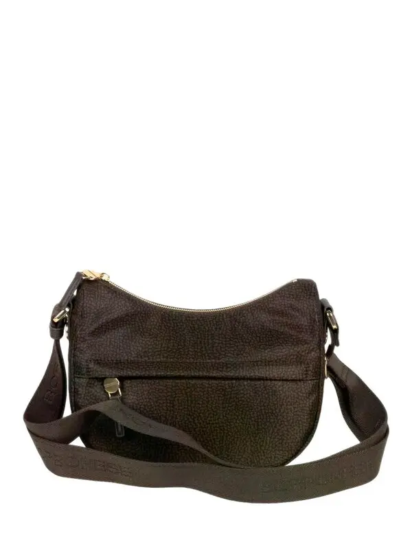 Borbonese Op Occhio Di Pernice Shoulder Bag - Brown