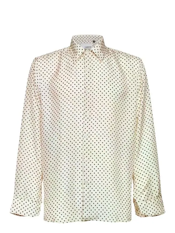 COSTUMEIN Geometric-print Long-sleeve Shirt - Neutrals