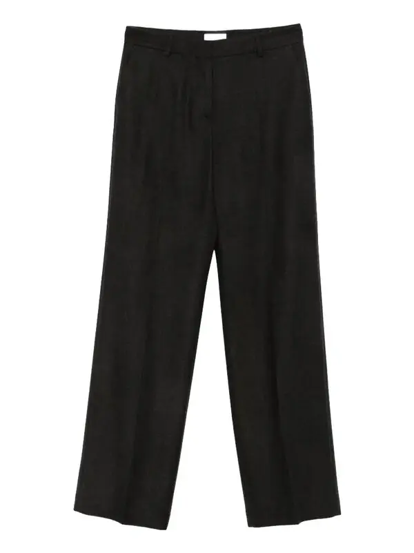 CELLAR DOOR Straight-leg Wool Trousers - Grey
