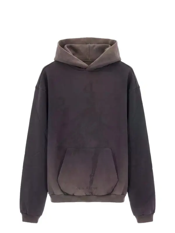 REPRESENT 247 Graphic-print Fleece-texture Hoodie - Grey