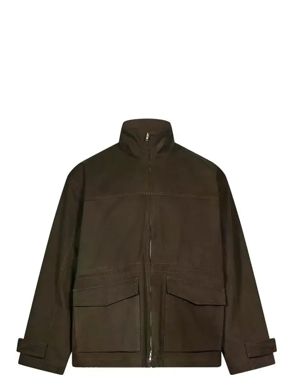 ANOTHER ASPECT High-neck Flap-pocket Jacket - Green