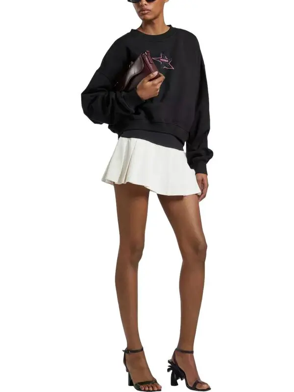 Palm Angels Icon Palm Star-print Sweater - Black