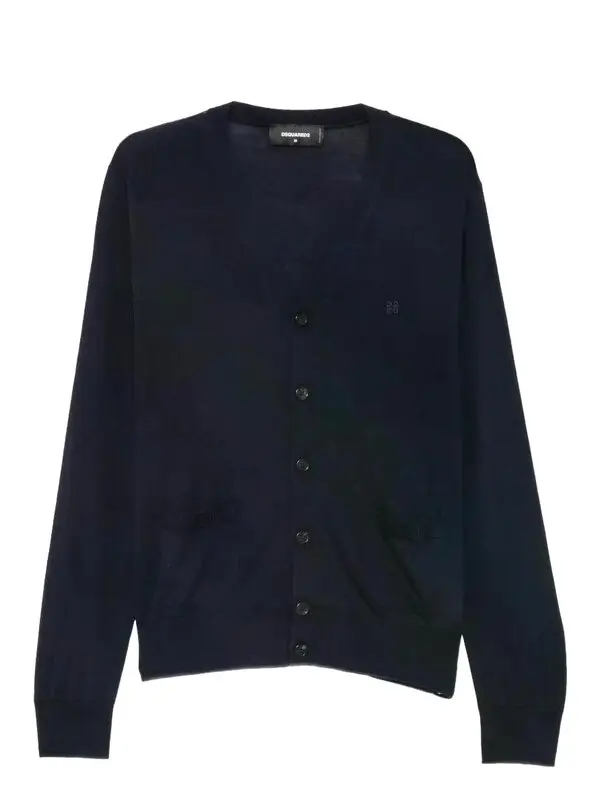 Dsquared2 Upside Down Cardigan - Blue