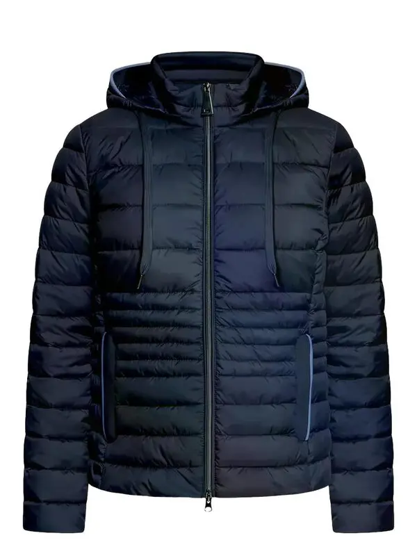 BETTY BARCLAY Quilted Hooded Jacket - Blue
