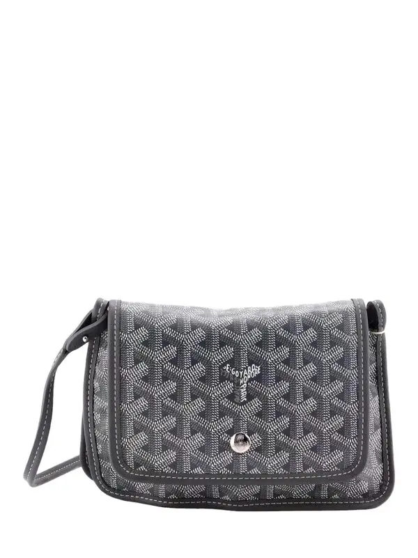 Goyard Plumet Clutch Wallet Coated Canvas Crossbody Bag - Grey