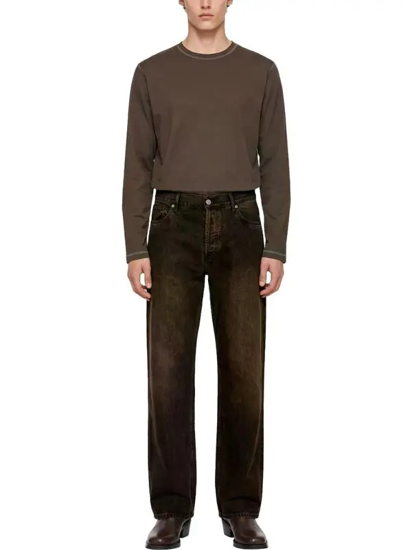 ANOTHER ASPECT Faded-effect Jeans - Brown