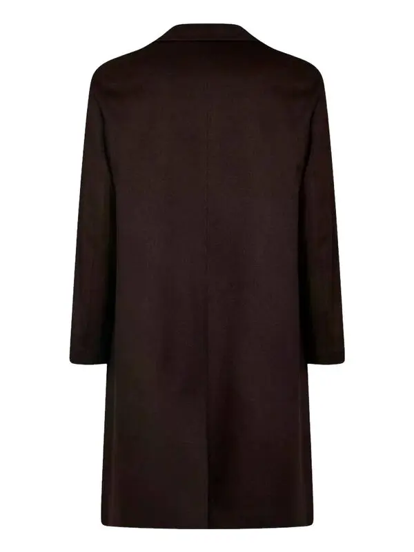 LARDINI Single-breasted Wool Coat - Brown
