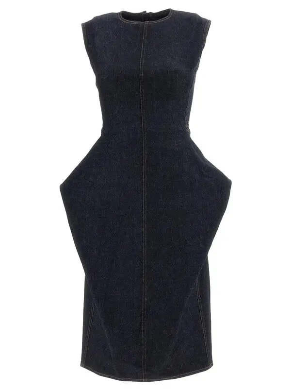 Jacquemus La Robe Cubisto De-nimes Dress - Multicolor