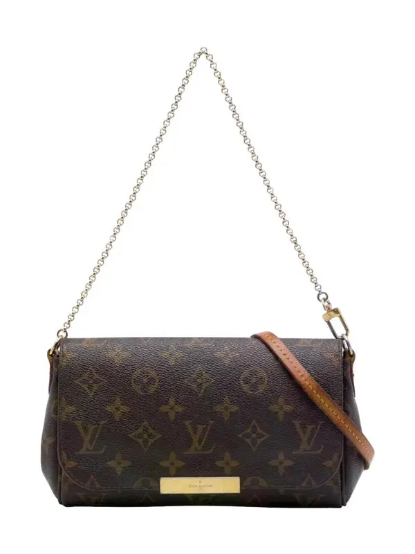 LOUIS VUITTON 2015 Monogram Favorite Pm Satchel - Brown