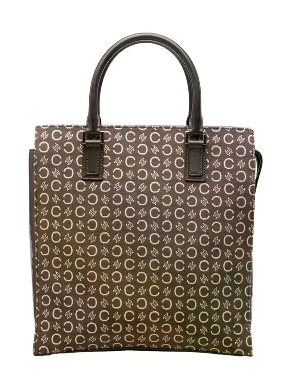 Celine 2001 C Macadam Canvas Tote Bag - Brown