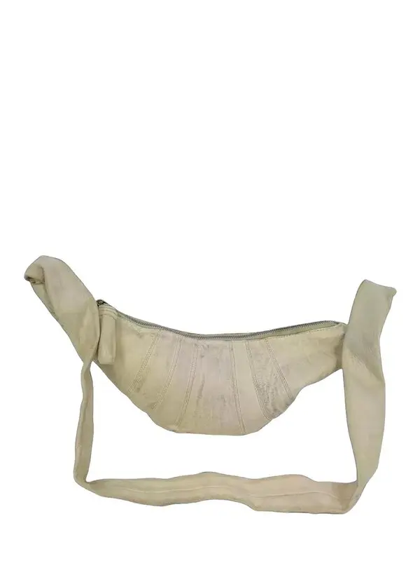 LEMAIRE Small Croissant Leather Crossbody Bag - Neutrals