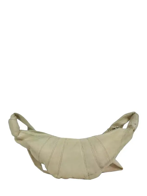 LEMAIRE Small Croissant Leather Crossbody Bag - Neutrals