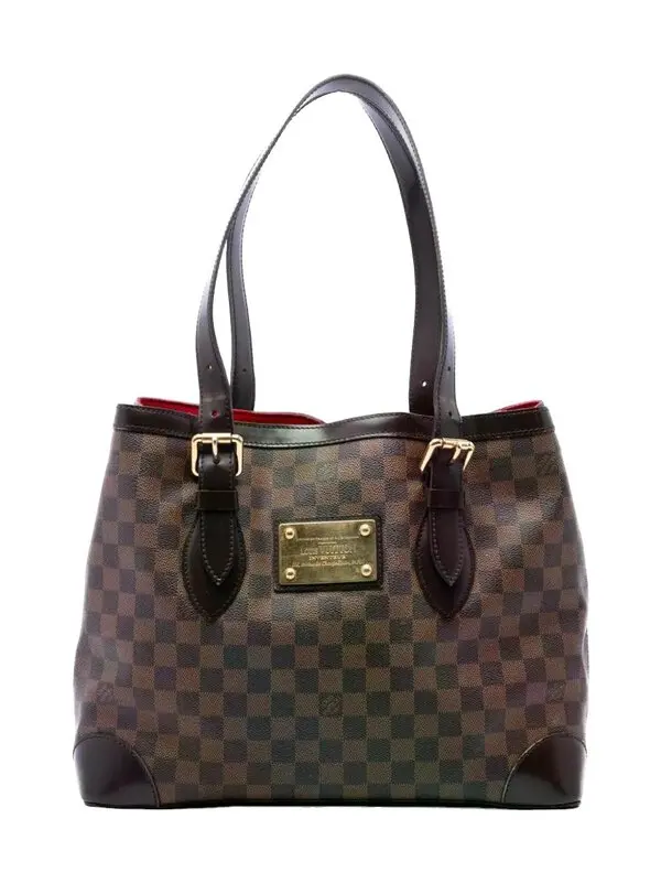 LOUIS VUITTON 2000-2026 Damier Ebene Hampstead Mm Tote Bag - Brown