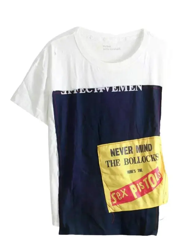SAITOS Sex Pistols Patch-detail T-shirt - White