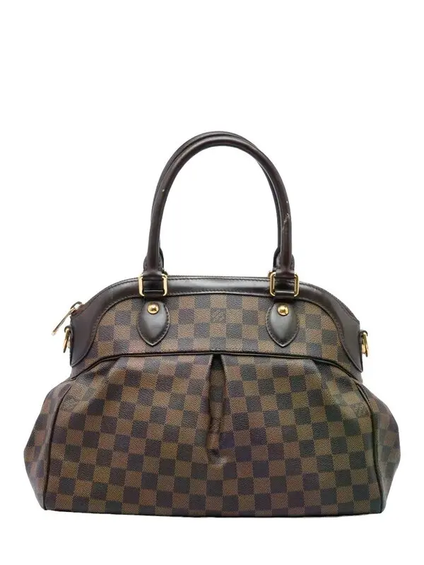 LOUIS VUITTON 2011 Damier Ebene Trevi Pm Satchel - Brown