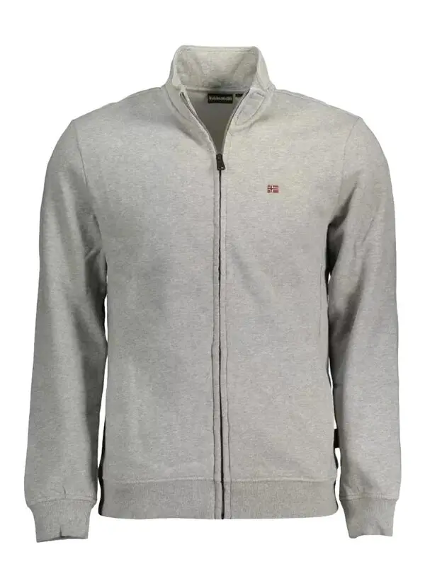 NAPAPIJRI Zip-up Cotton Sweater - Grey
