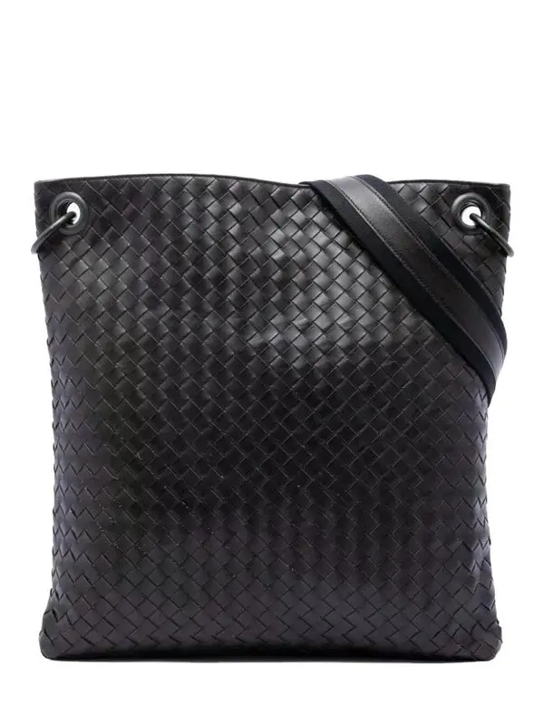 Bottega Veneta 2010 Nappa Intrecciato Vn Crossbody Bag - Brown
