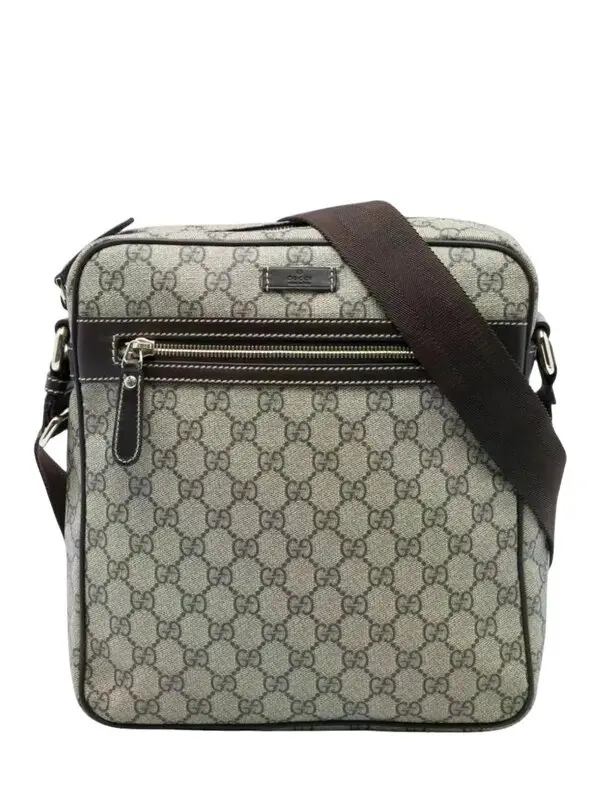 Gucci 2016-2026 Gg Supreme Crossbody Bag - Neutrals