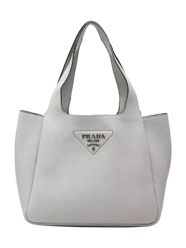 Prada 2013-2026 Small Vitello Daino Dynamique Handbag - Grey