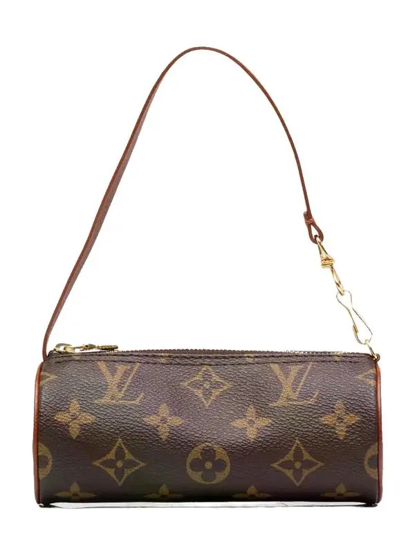 LOUIS VUITTON 1990-2010 Monogram Papillon Pochette Handbag - Brown