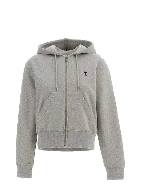 AMI Paris Hoodie With Contrasted De Coeur - Multicolor