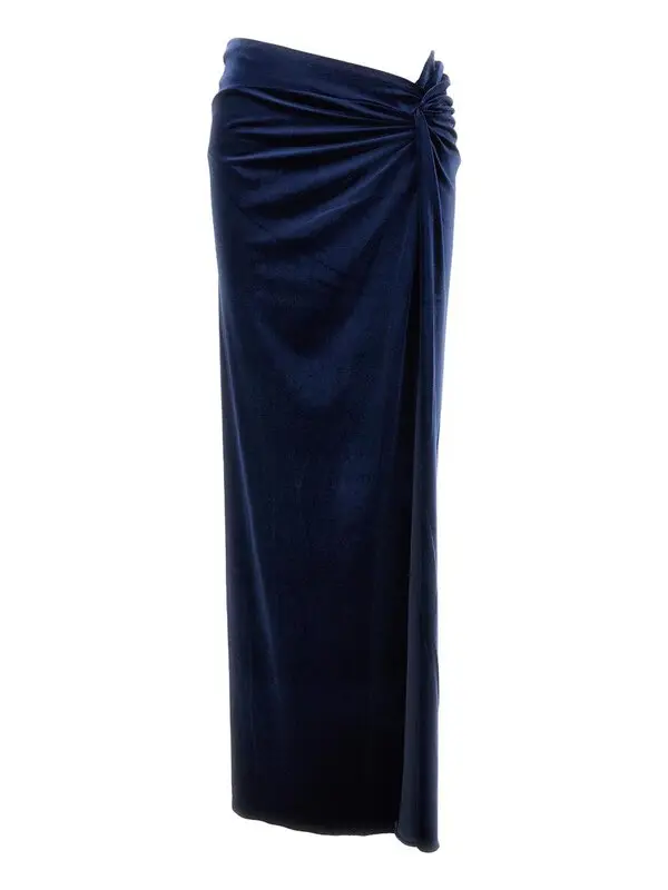 Andamane Zohra Twist Detail Maxi Skirt - Multicolor