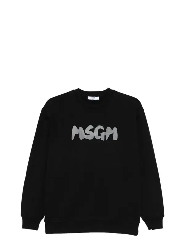 MSGM Logo-print Sweatshirt - Black