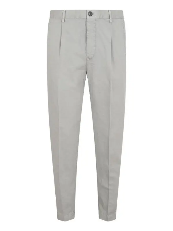 Incotex Pleated Slim-fit Pants - Gray