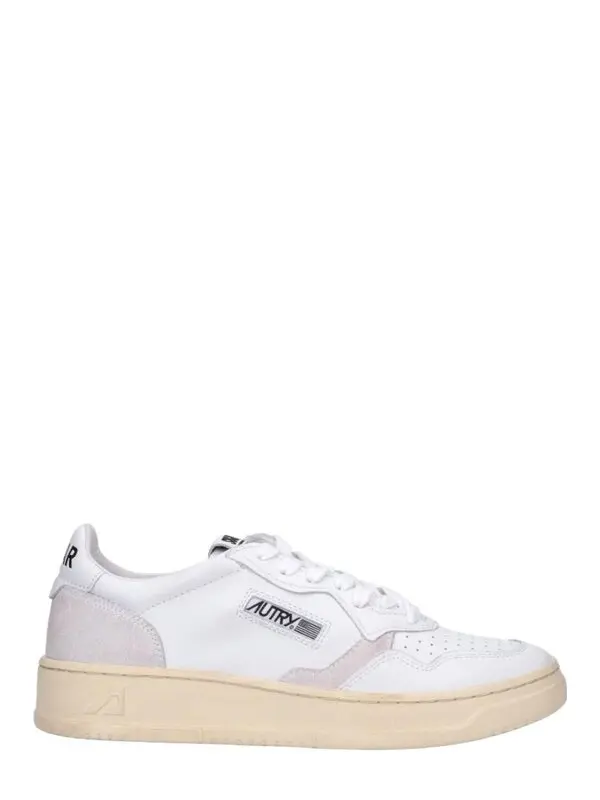AUTRY Perforated Low-top Sneakers - White