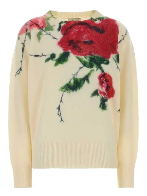 Blumarine Long-sleeved Sweater - Nude