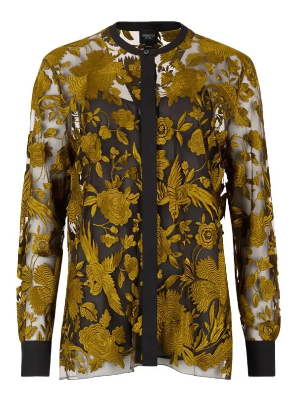 Giambattista Valli Embroidered Tulle Shirt - No