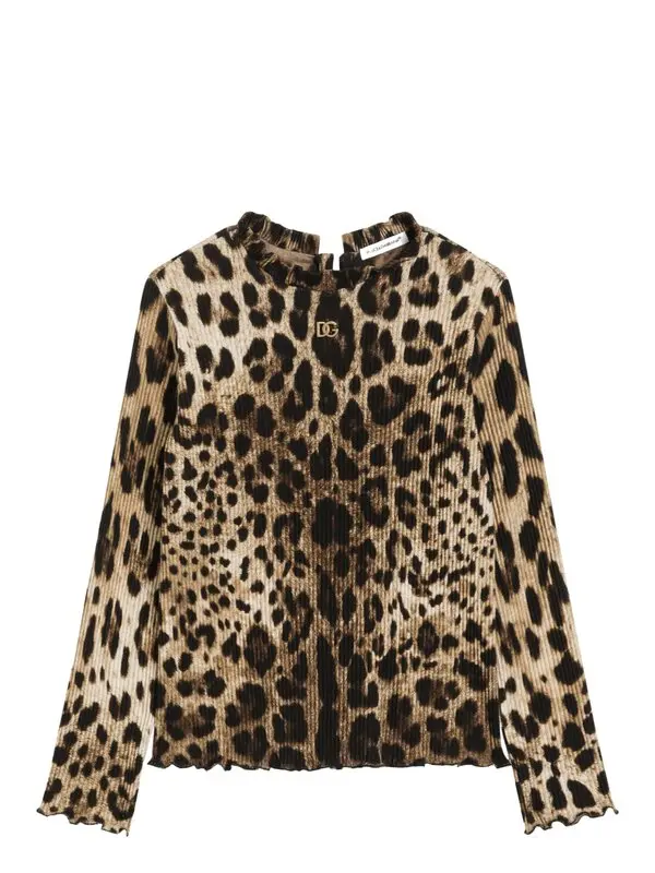 Dolce & Gabbana Leopard-pattern Top - Stamp