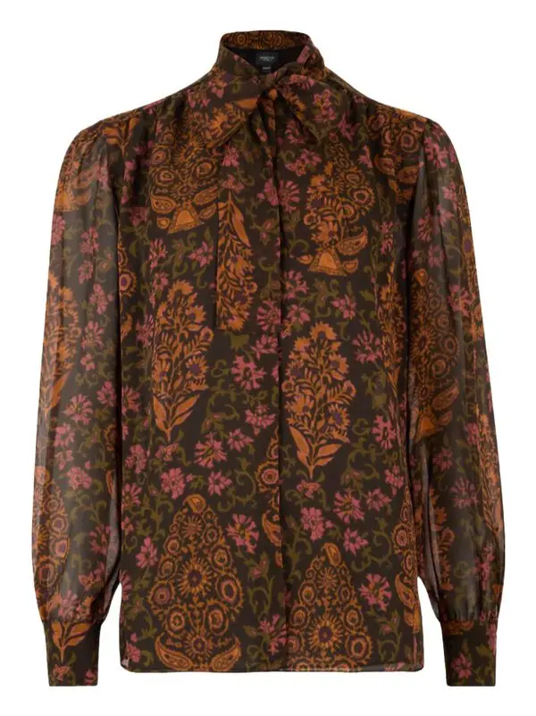 Giambattista Valli Paisley Print Shirt - Brown