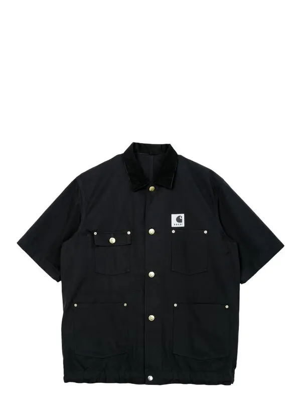Sacai X Carhartt Wip Duck Shirt - Black