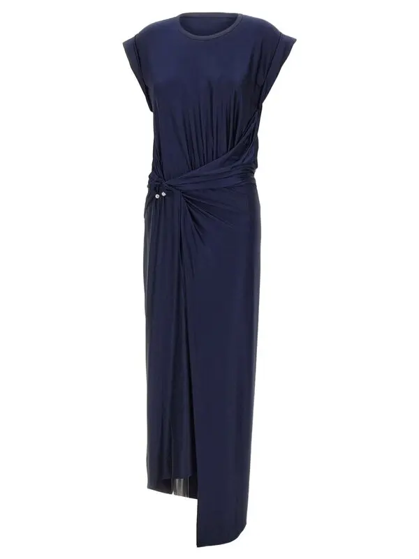 Rabanne Draped Pierced Midi Dress - No
