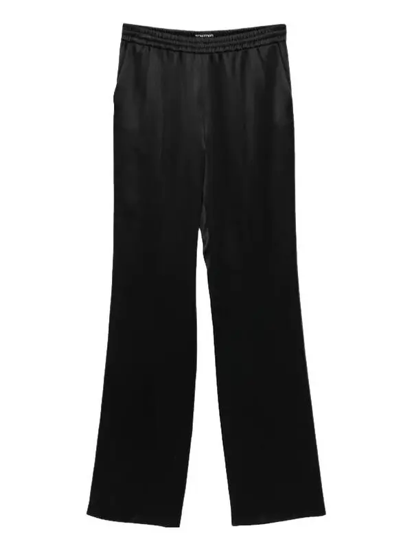 TOM FORD Wide-leg Trousers With An Elastic Waistband - Black