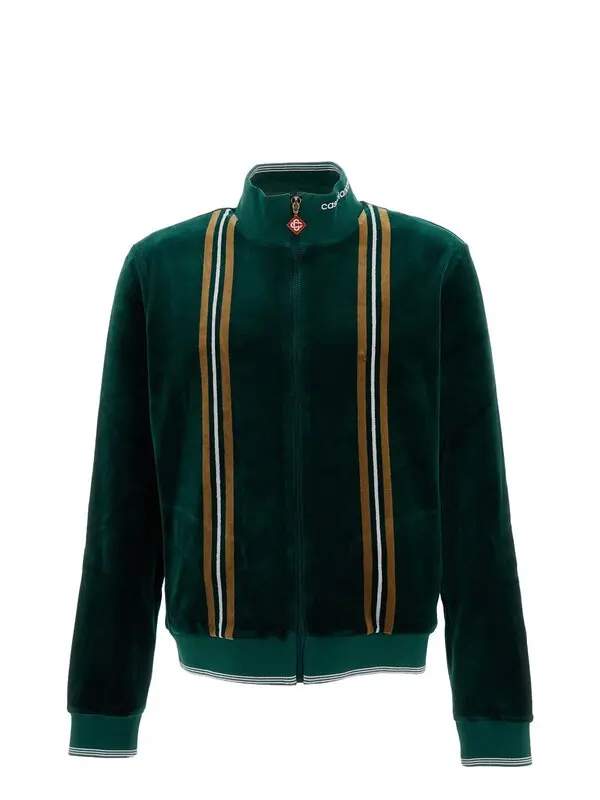 Casablanca Velour Stripe Track Jacket - Multicolor