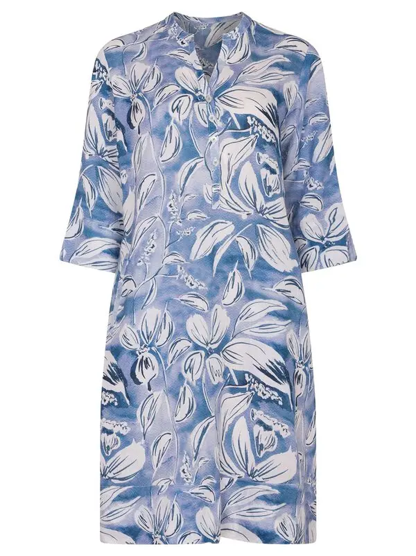NOLOGO-CHIC Indian Art Tunic Dress Indigo - Blue
