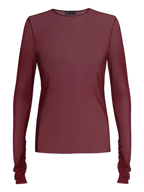 AUDREY VALLENS Mesh Top - Red