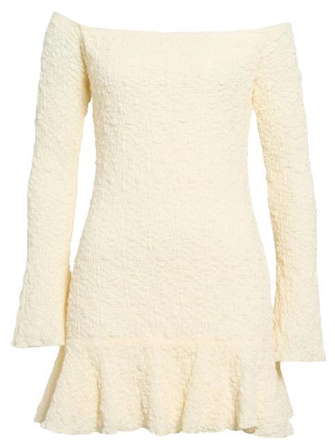 Princess Polly Vancesca Off The Shoulder Minidress - Cream