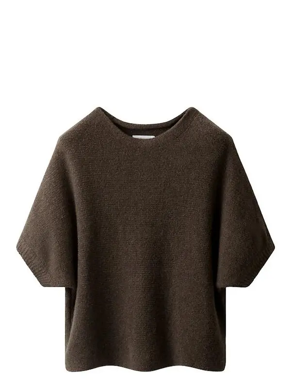 THE WHITE COMPANY Relaxed-fit Knitted Cotton-blend T-shirt - Milk Choco