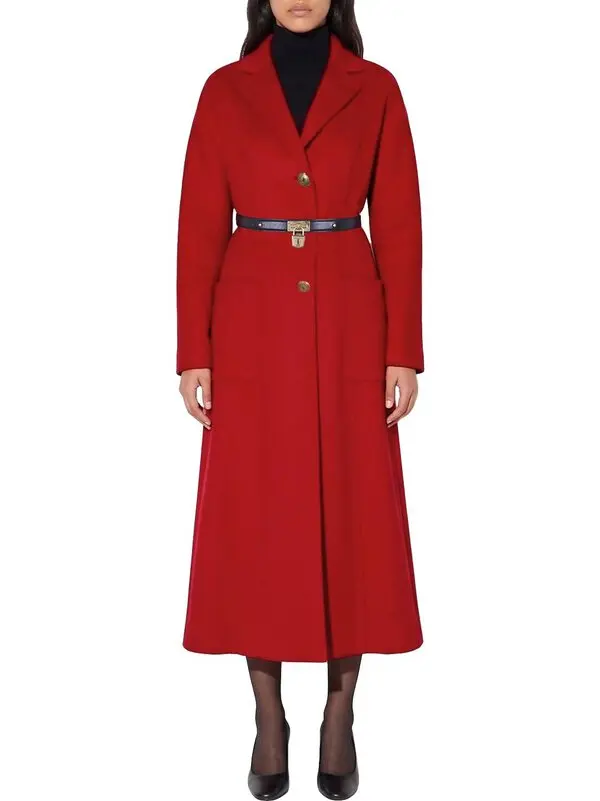 Elisabetta Franchi Coat - Red