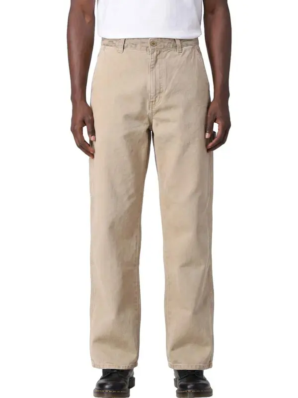 A.p.c. Dan Wide-leg Cotton Denim Jeans With Mid-rise Waist - Mastic