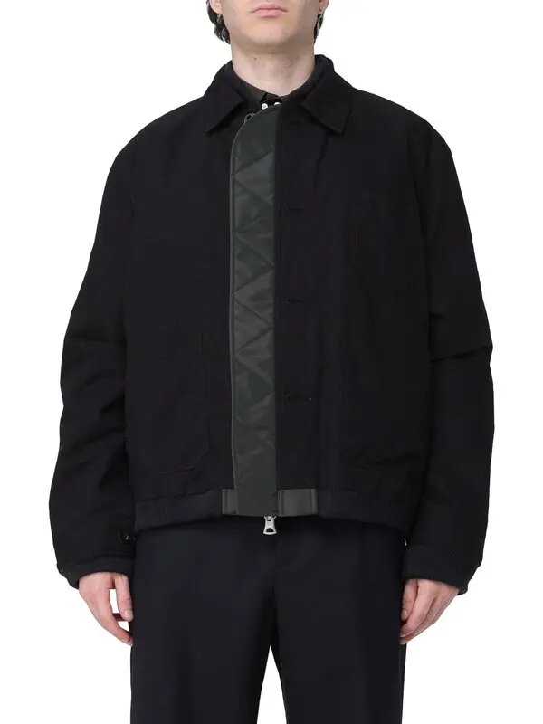 Sacai Reversible Ripstop Nylon Shirt Jacket With A Relaxed Fit - Black