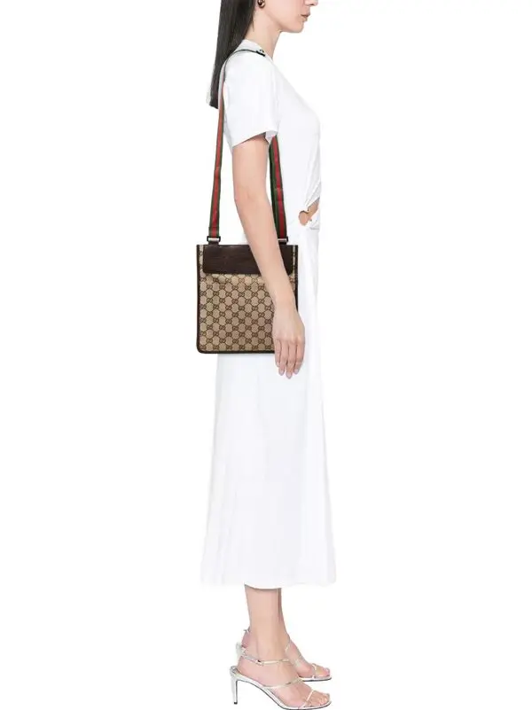 Gucci 2000-2015 Gg Canvas Web Crossbody Bag - Neutrals