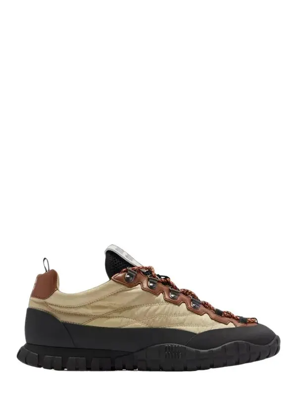 Miu Miu Tyre Technical Fabric And Leather Sneakers - Neutrals