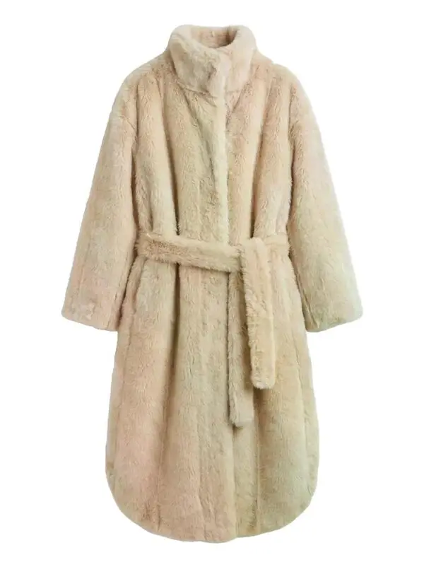THE FRANKIE SHOP Ravello Faux-fur Robe Coat - Neutrals