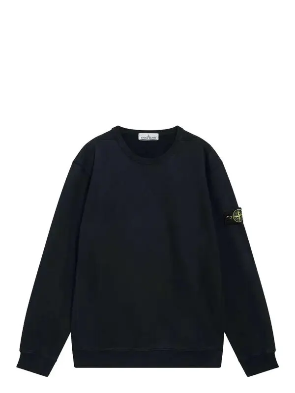 Stone Island Compass Logo-patch Sweater - Black